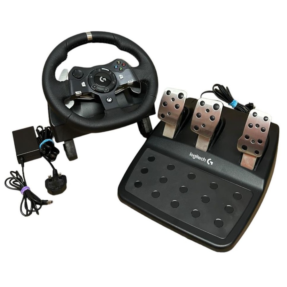 Pre-owned Logitech G920 Driving Force Racing Wheel with Pedals + Frame ...